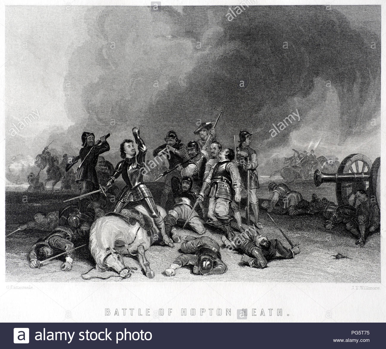 The Battle of Hopton Heath, in Staffordshire, was a battle of the First ...