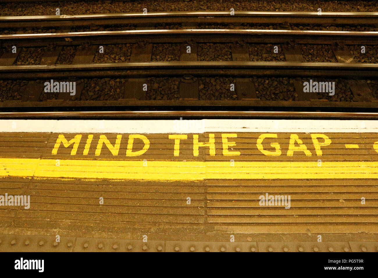London, mind the gap Stock Photo - Alamy