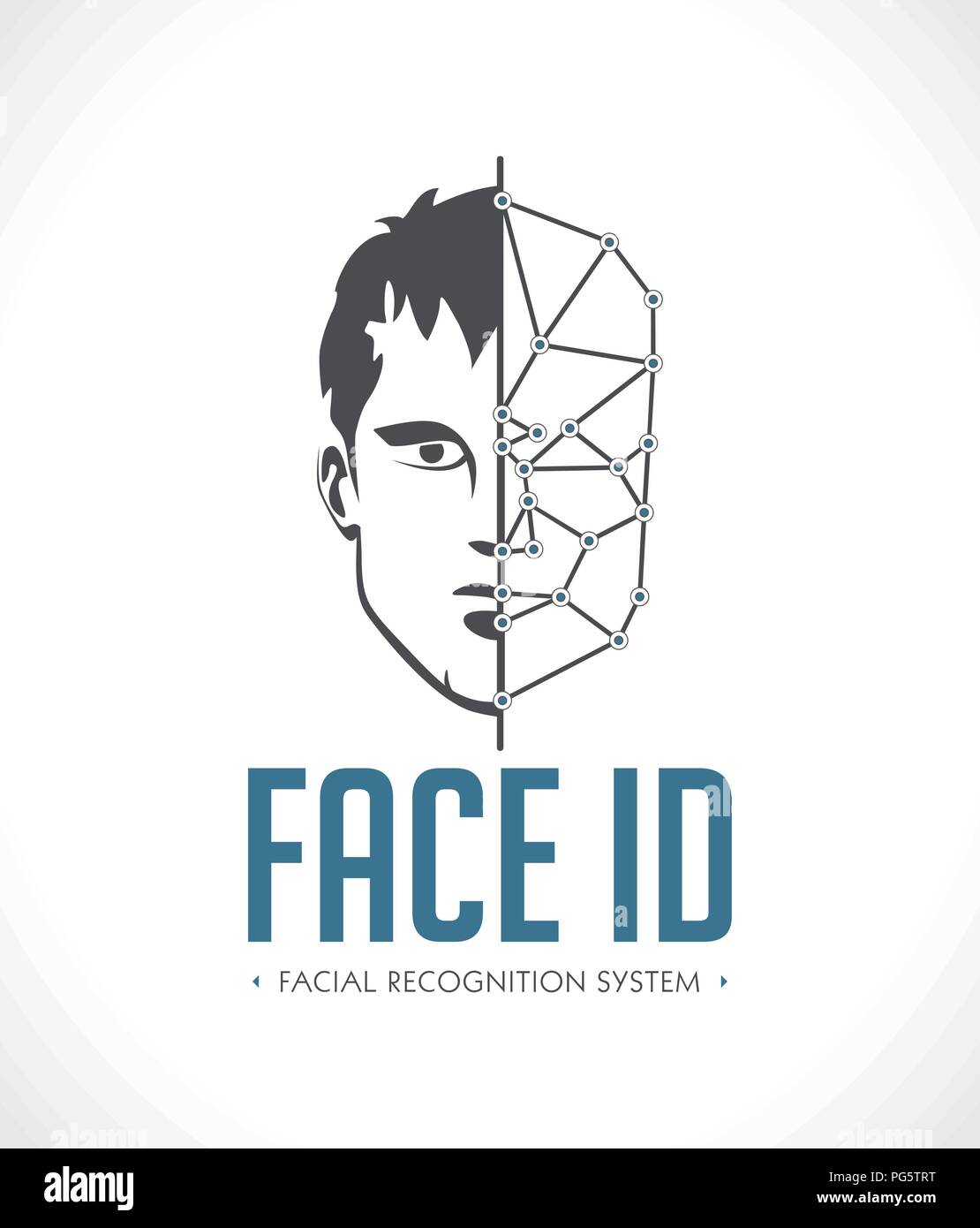Facial recognition system - face as ID - biometric logo Stock Vector ... Facial recognition system - face as ID - biometric logo Stock Vector ...
