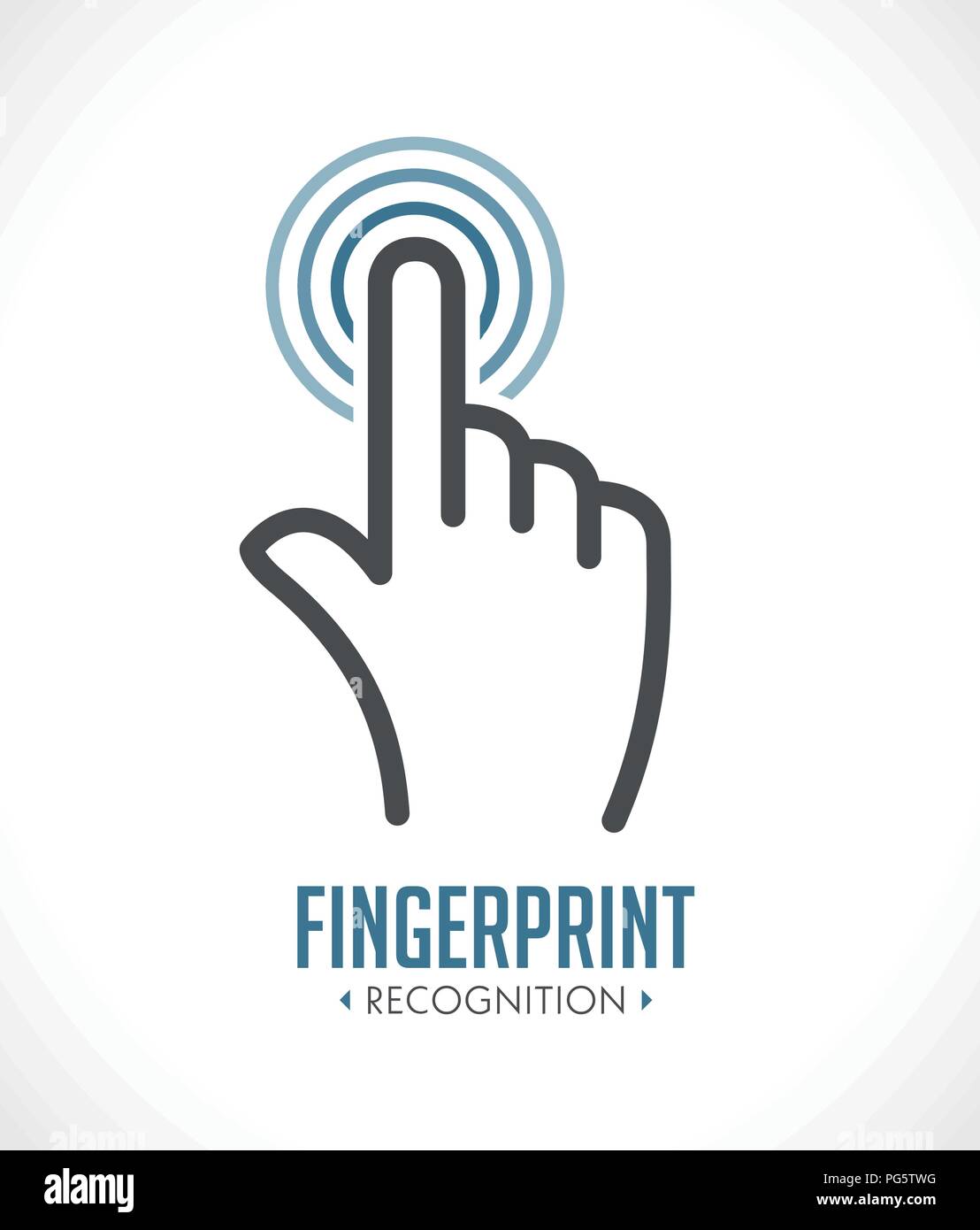 Logo - fingerprint recognition - biometric access control system ...