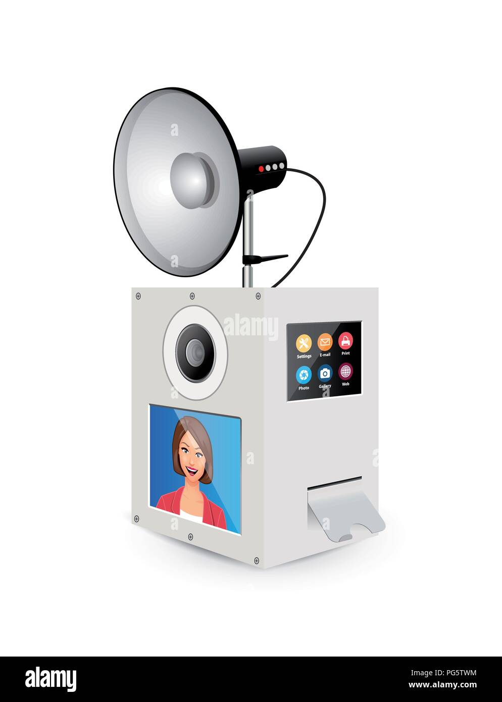 Party selfie Stock Vector Images - Alamy