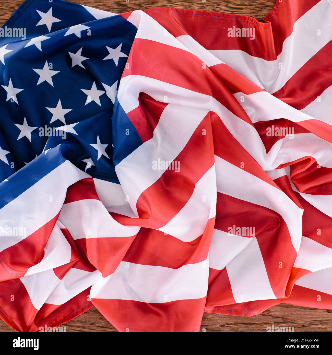 United states flag on table top view hi-res stock photography and ...