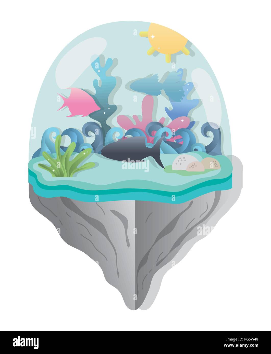 Paper art aquarius Stock Vector Image & Art - Alamy