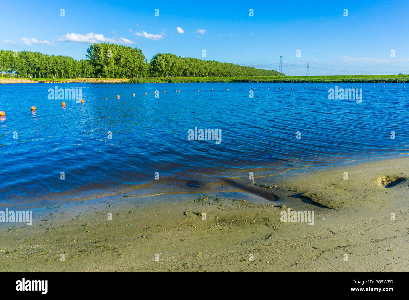 Lake sand beach panorama nature hi-res stock photography and images - Alamy