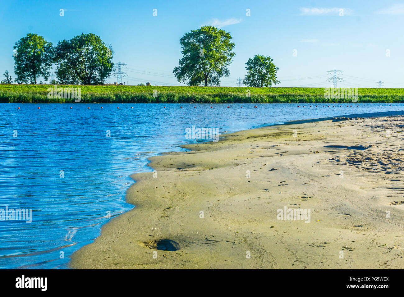 Beach Shore Landscape Summer River High Resolution Stock Photography ...