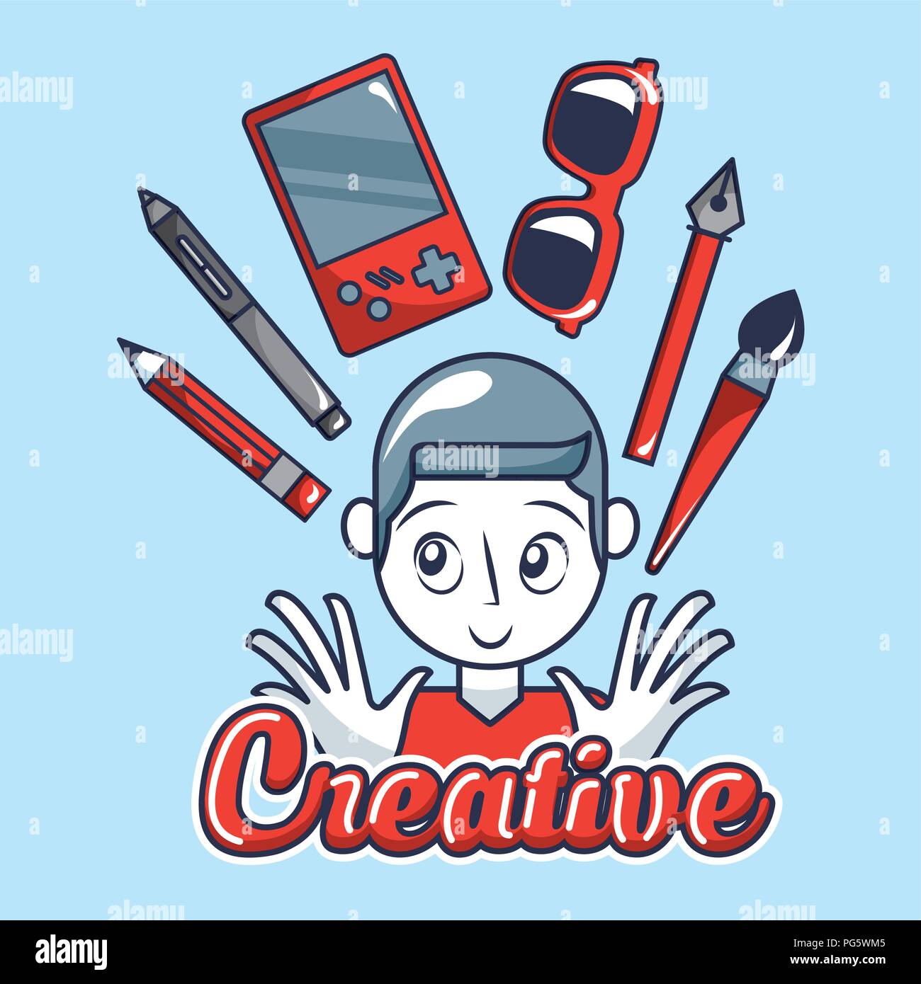 creative idea card Stock Vector Image & Art - Alamy