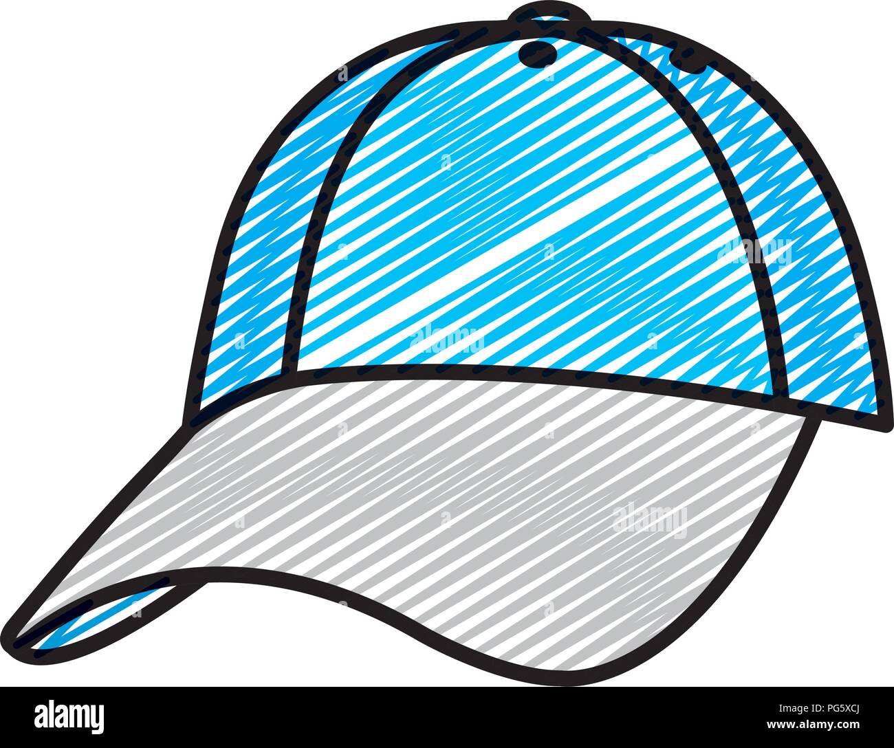 doodle cap casual textile style accessory Stock Vector Image & Art - Alamy
