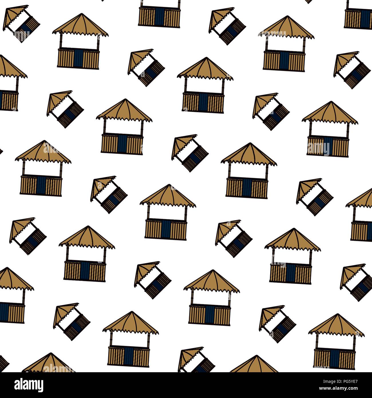 Hut rural color Stock Vector Images - Alamy