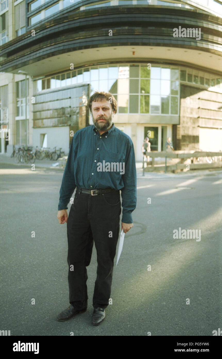 Berlin, DEU, 25.06.1998: Portrait Slavoj Zizek, philosopher and ...