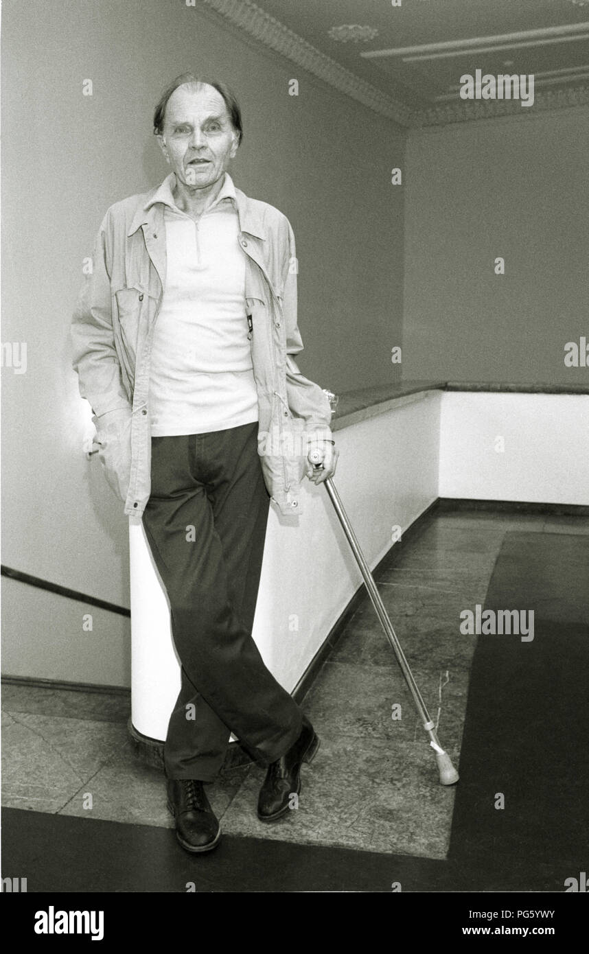 Hannover, DEU, 04.09.1992: Portrait of Paul Feyerabend, philosopher ...