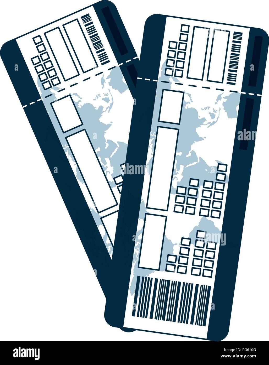 tourist tickets travel airplane vacation Stock Vector Image & Art - Alamy