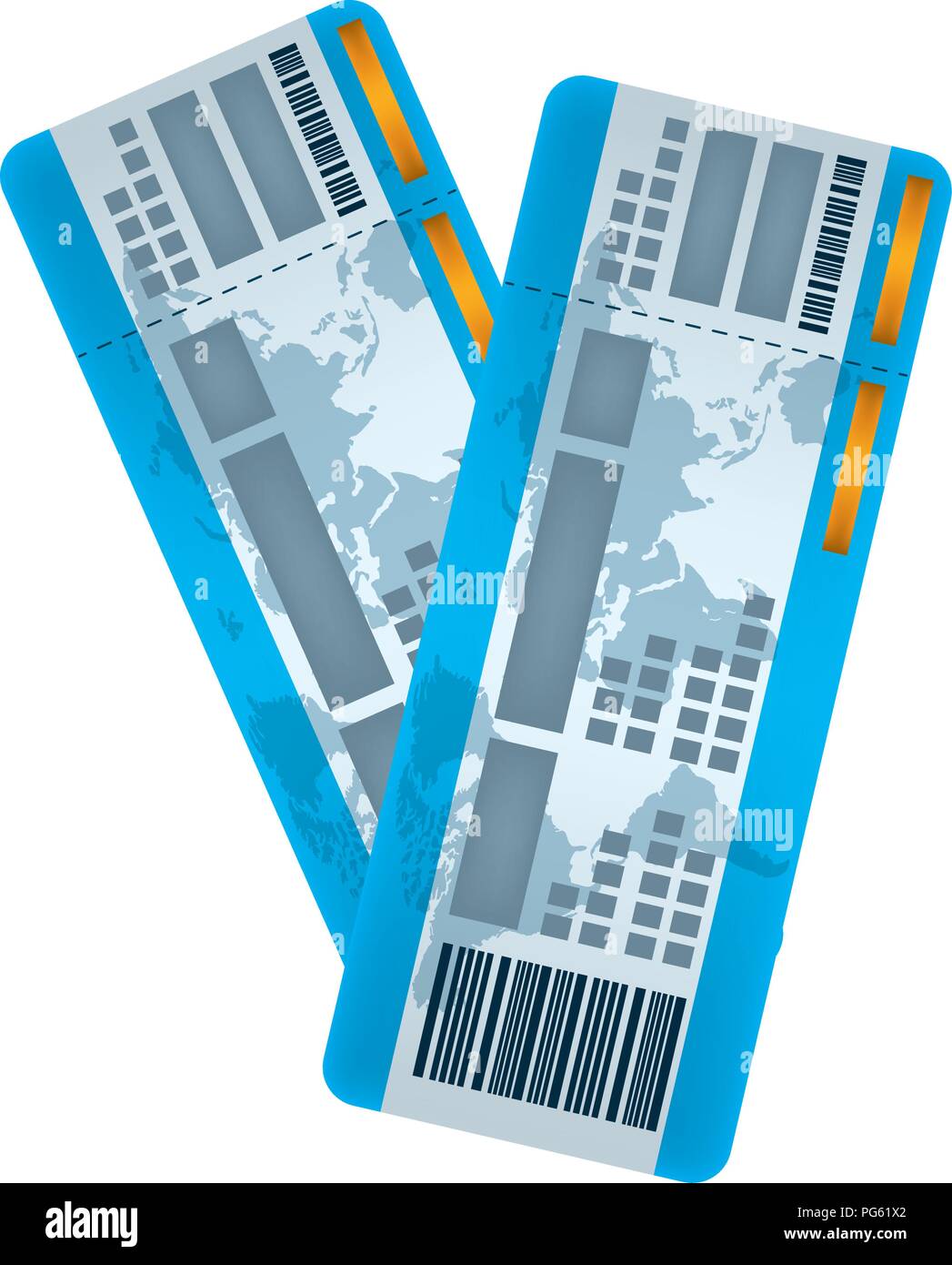 travel tickets journey airplane vacation Stock Vector Image & Art - Alamy