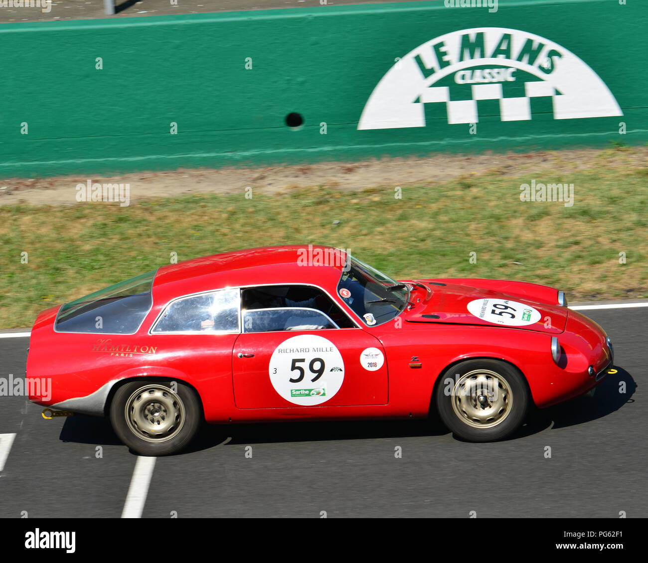 Olivier Tancogne, Alfa Romeo Giulietta SZ, Plateau 3, Grid 3, Le Mans ...