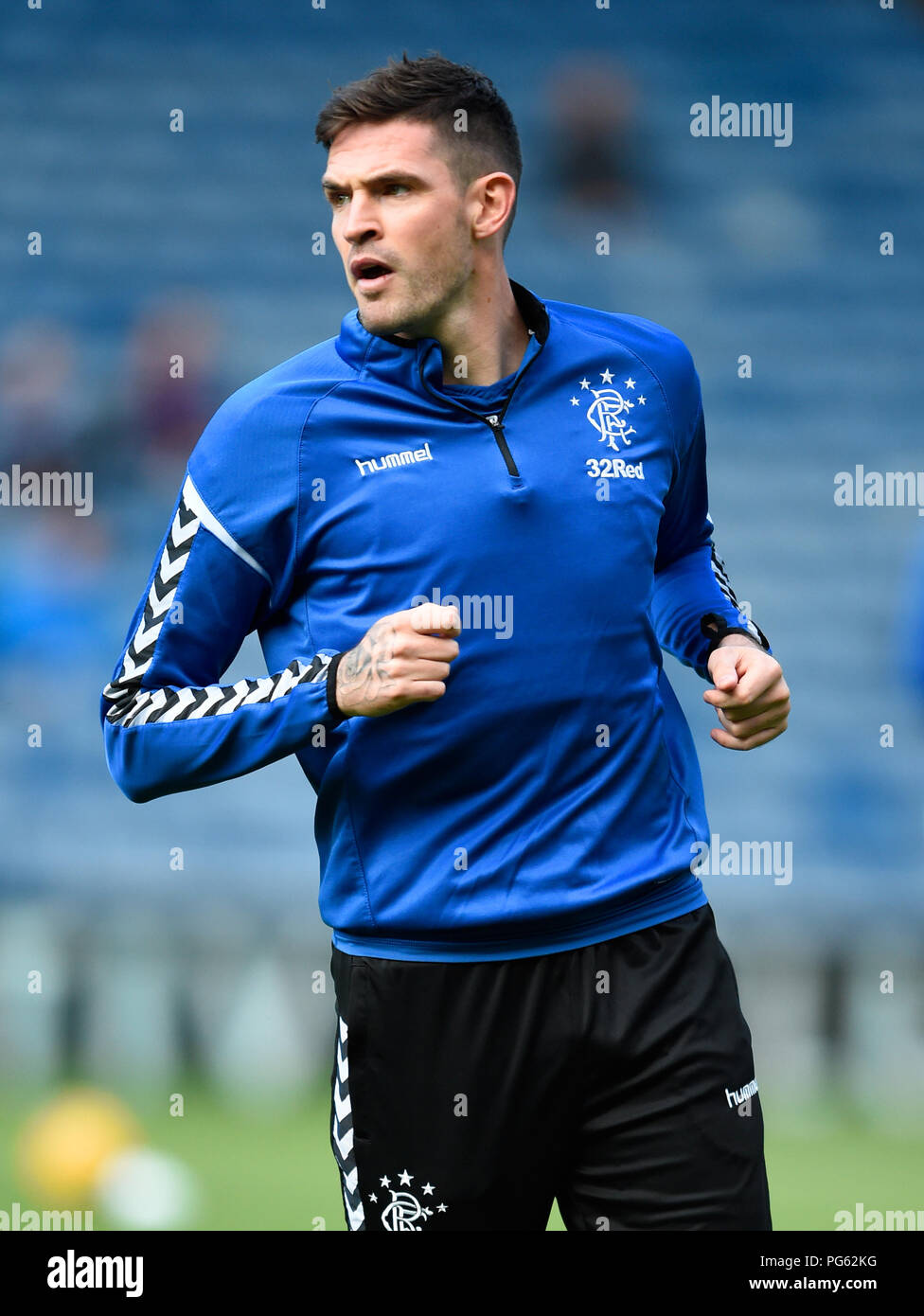 Rangers Kyle Lafferty during the pre-match warm up prior to the UEFA ...