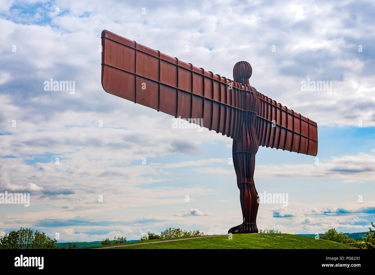 The Angel of the North at Gateshead, England, UK Stock Photo - Alamy