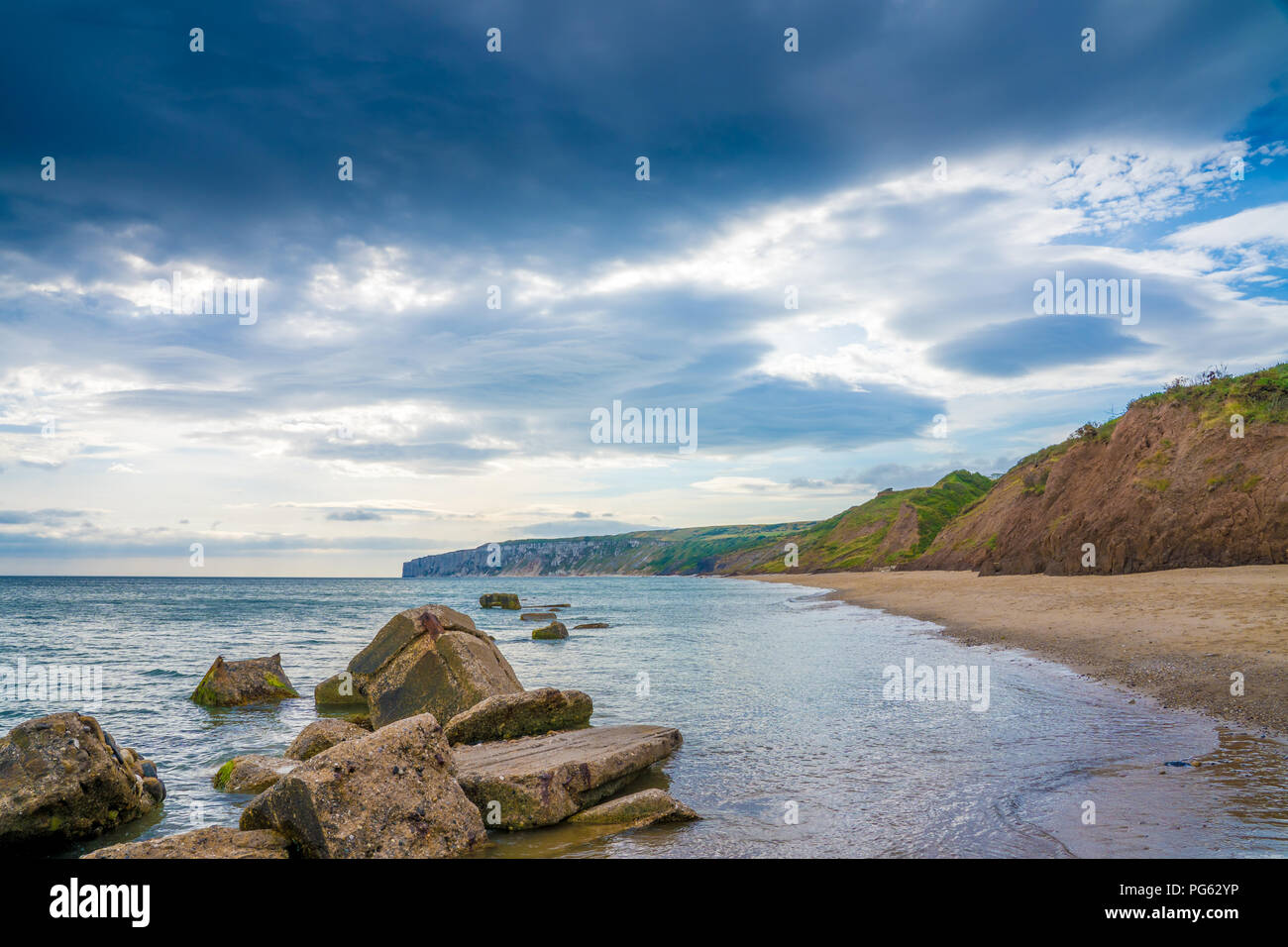 Filey bay beach hi-res stock photography and images - Alamy