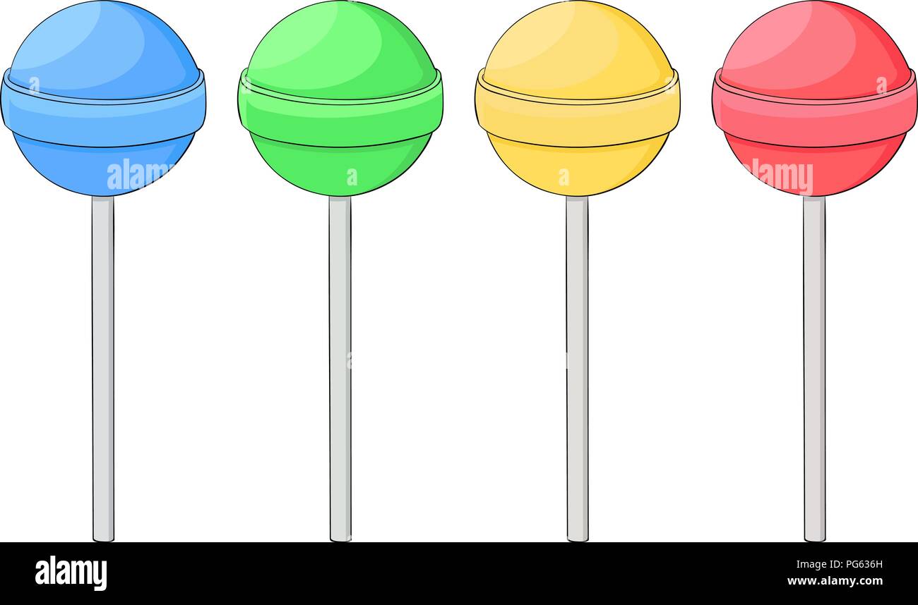 Colorful lollipops Stock Vector Images - Alamy
