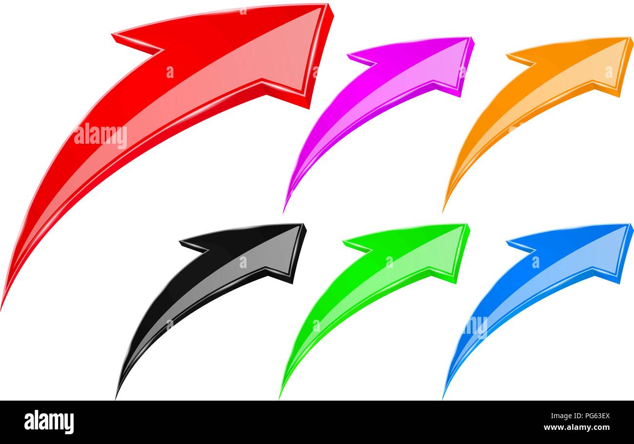 Colored UP arrows Stock Vector Image & Art - Alamy