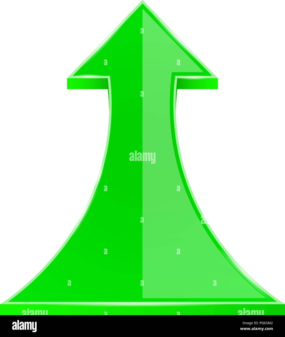 Green UP arrow Stock Vector Image & Art - Alamy
