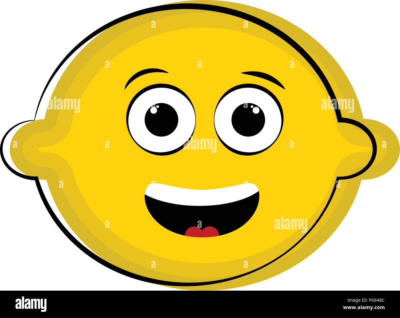 Happy lemon cartoon character emote Stock Vector Image & Art - Alamy