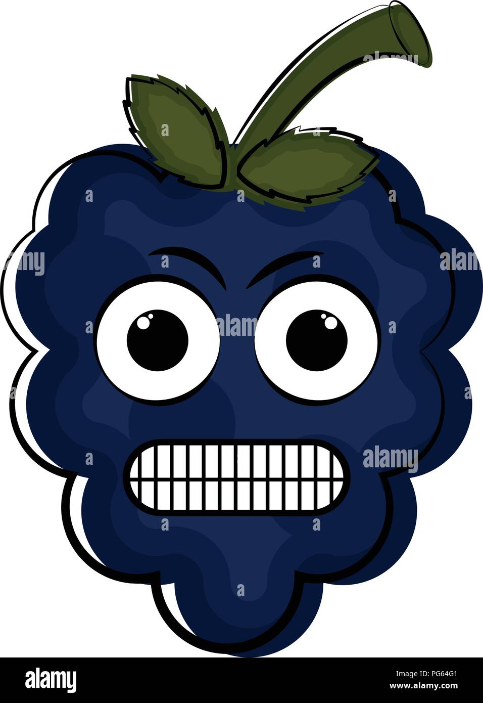 Angry grapes cartoon character emote Stock Vector Image & Art - Alamy