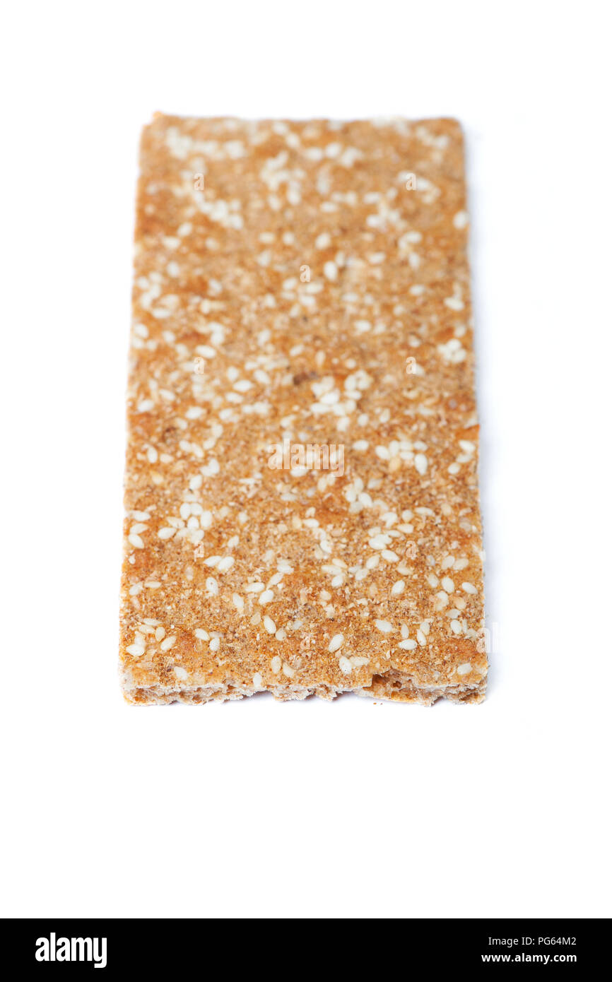 Single dry flat breads isolated on white background Stock Photo - Alamy