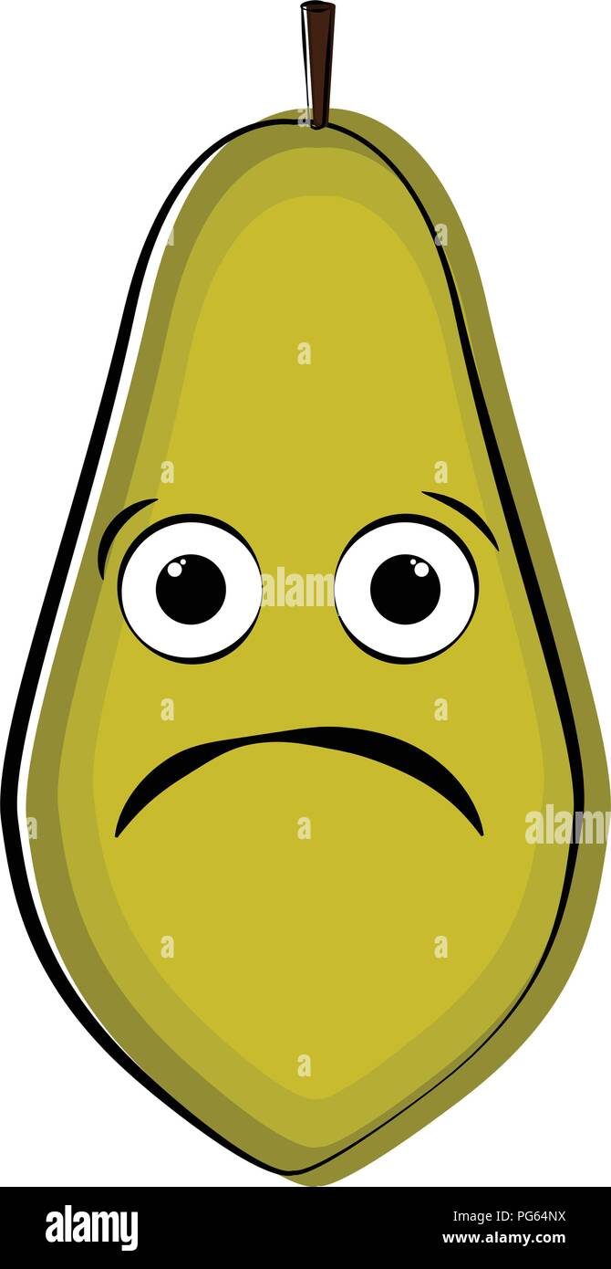 Sad papaya cartoon character emote Stock Vector Image & Art - Alamy