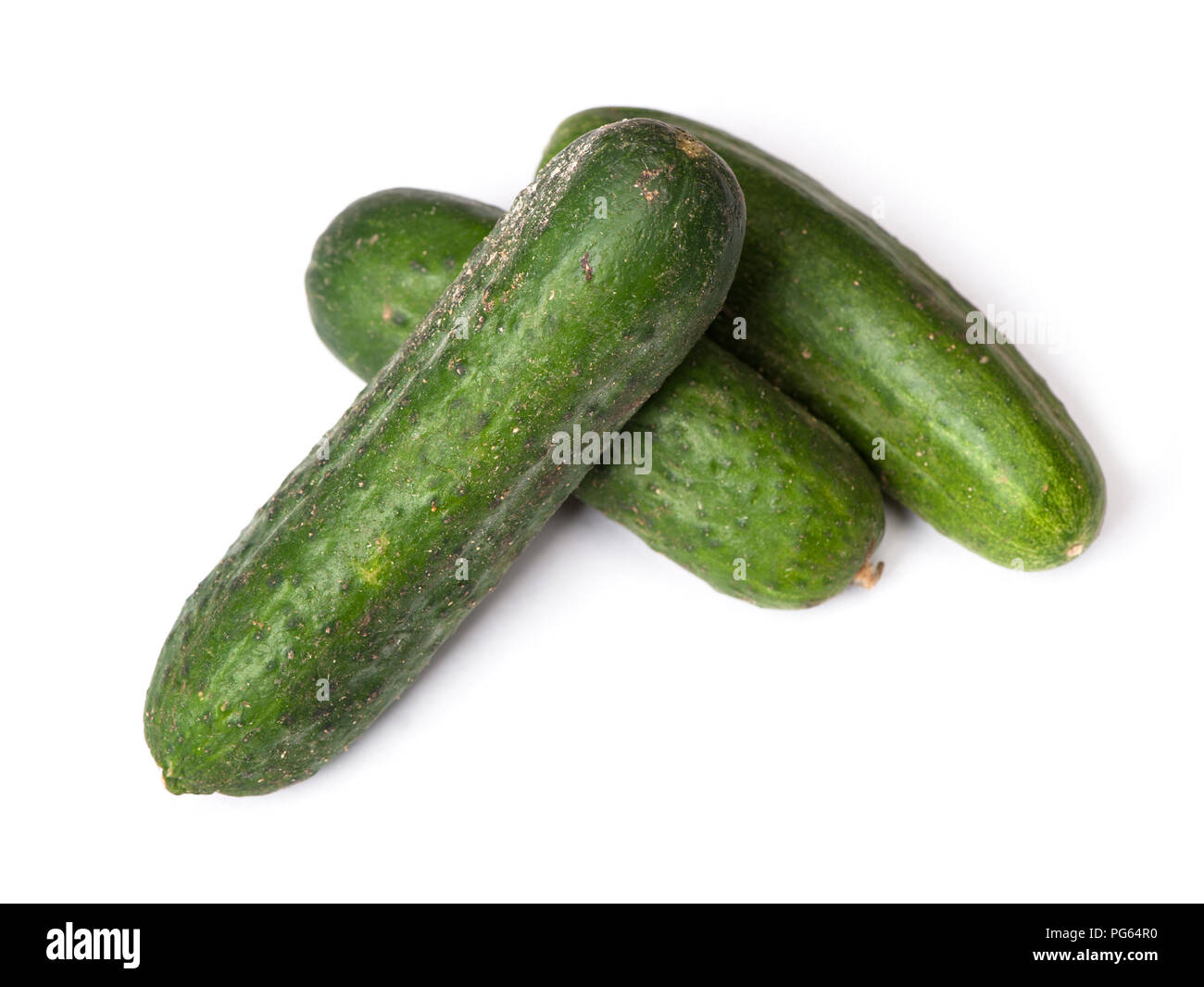 Group of natural cucumbers isolated on white background Stock Photo - Alamy