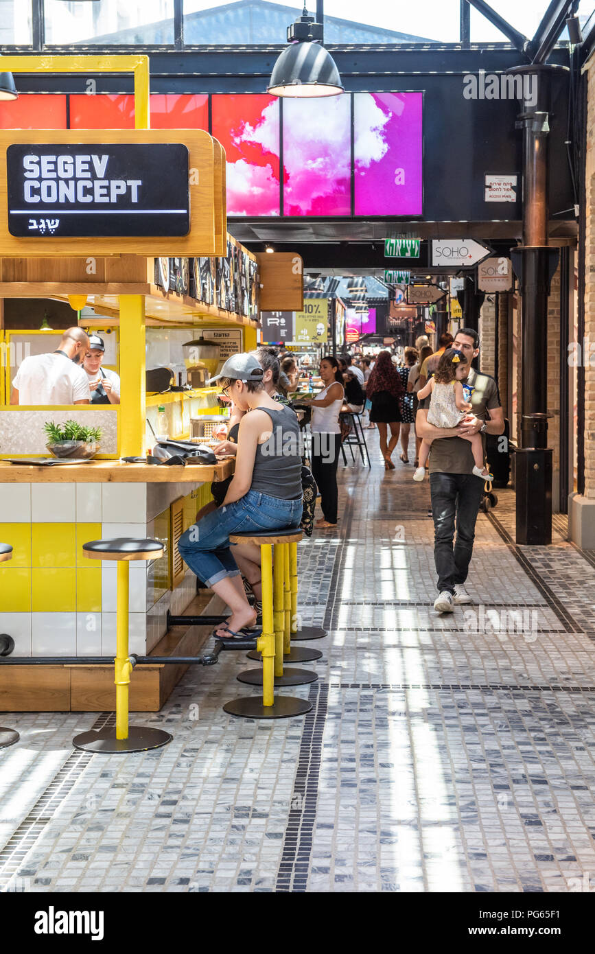 Sarona market, Tel Aviv, Israel Stock Photo - Alamy