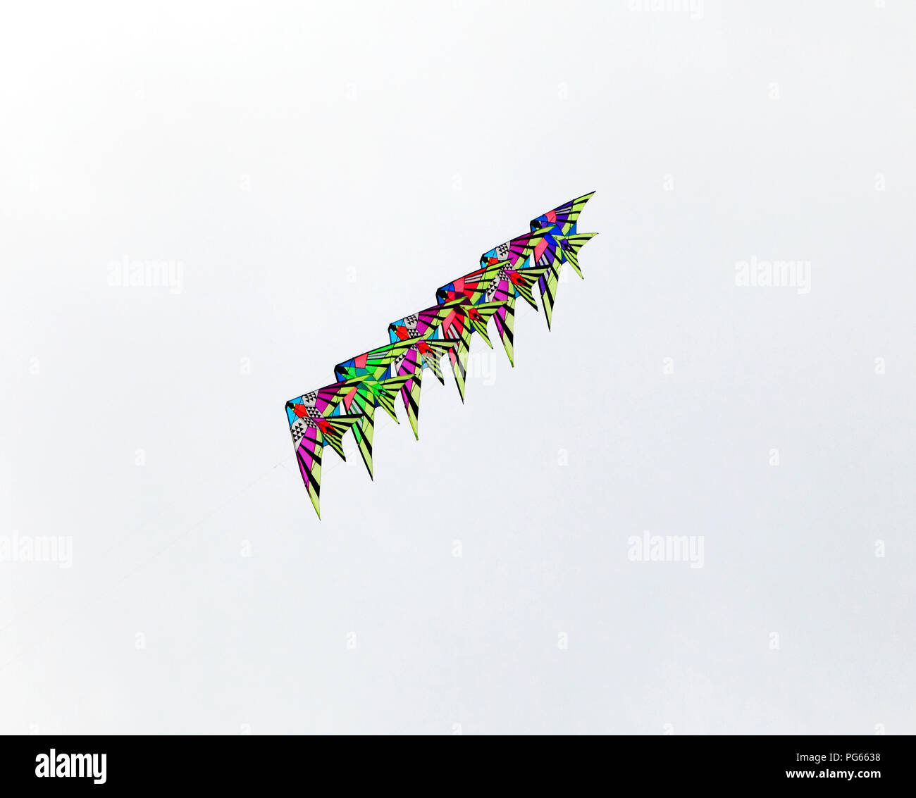 Kites, flying, formation, display, multi colours, coloured, colors, sky ...