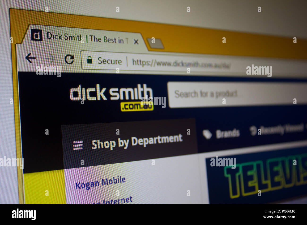 Dick Smith Holdings Limited Website homepage Stock Photo - Alamy