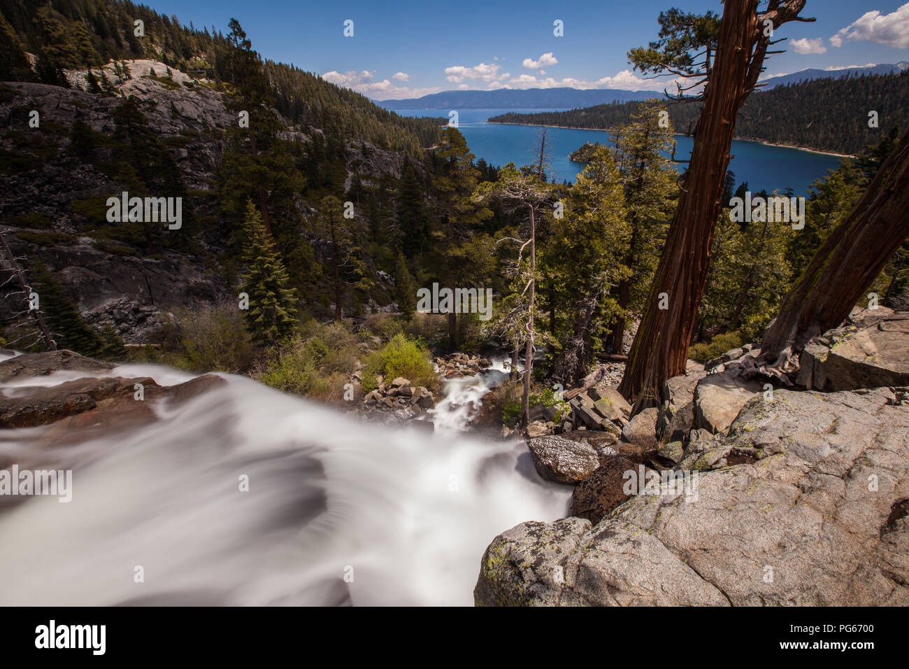 Eagle Falls an der Emerald Bay, Lake Tahoe Stock Photo - Alamy