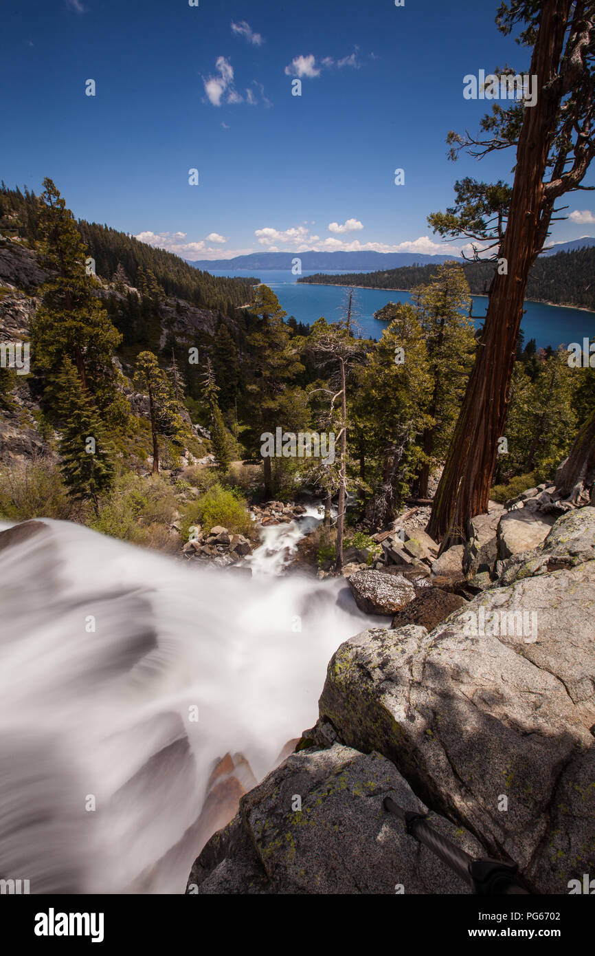 Eagle Falls an der Emerald Bay, Lake Tahoe Stock Photo - Alamy