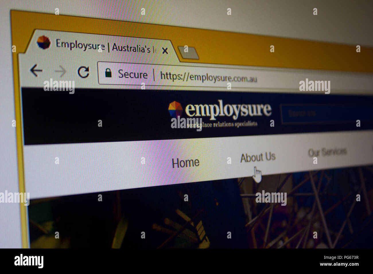 Workplace website hi-res stock photography and images - Alamy