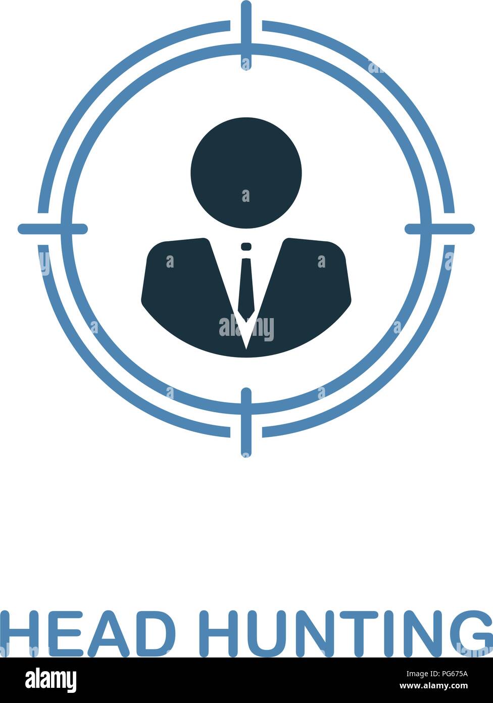 Head Hunting creative icon. Simple illustration. Head Hunting icon from ...
