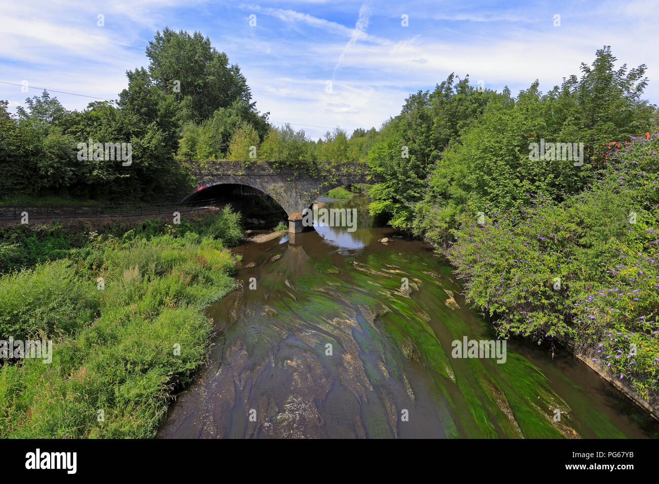 The River Don from Stevenson Road Bridge, part of the Five Weirs Walk ...