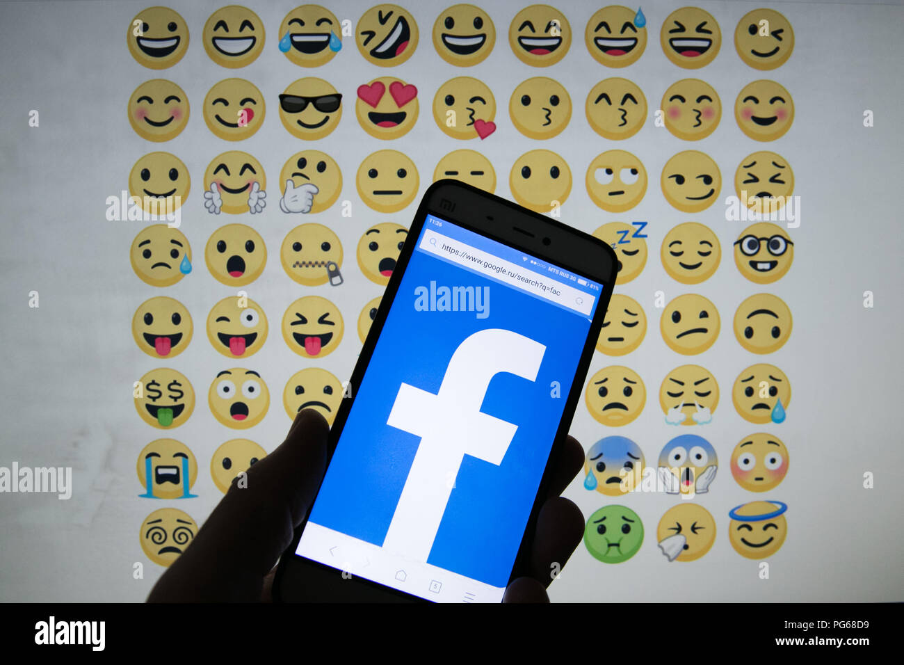 Facebook social network Stock Photo - Alamy