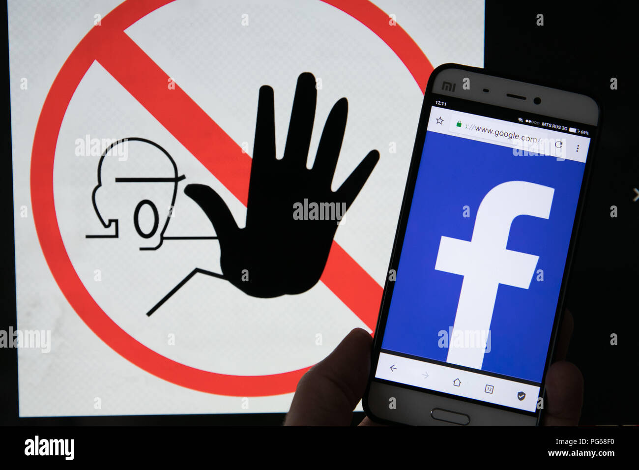 Facebook social network Stock Photo - Alamy