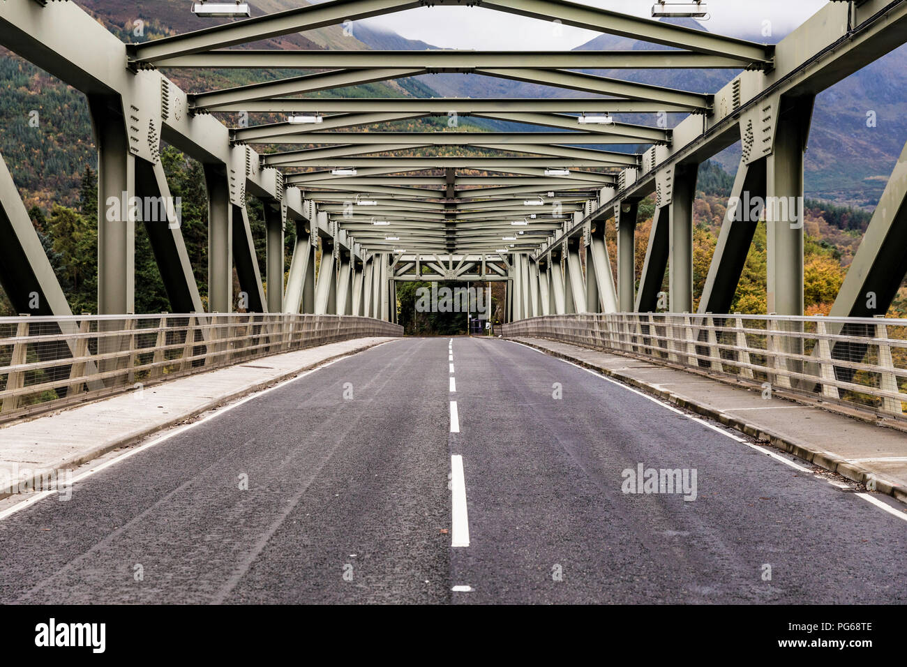 UK, Scotland, steel bridge along the A82 in Scotland Stock Photo - Alamy