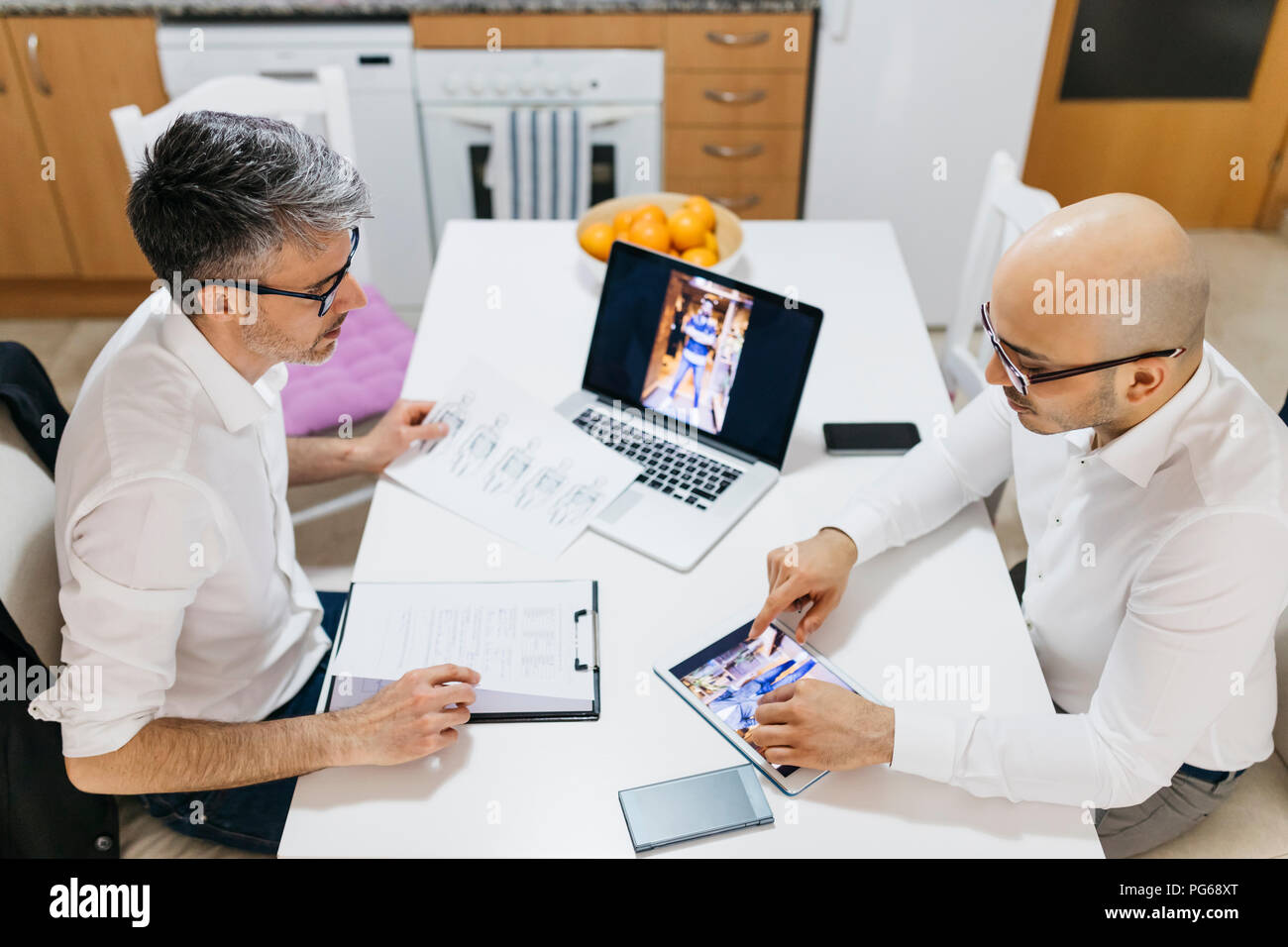 Top view picture working hi-res stock photography and images - Alamy