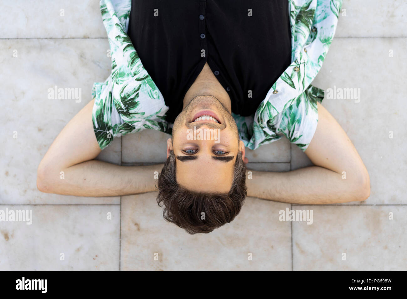 Man lying and relaxed hi-res stock photography and images - Alamy