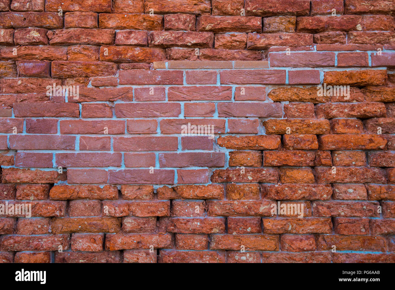 Background of red brick wall pattern texture Stock Photo - Alamy
