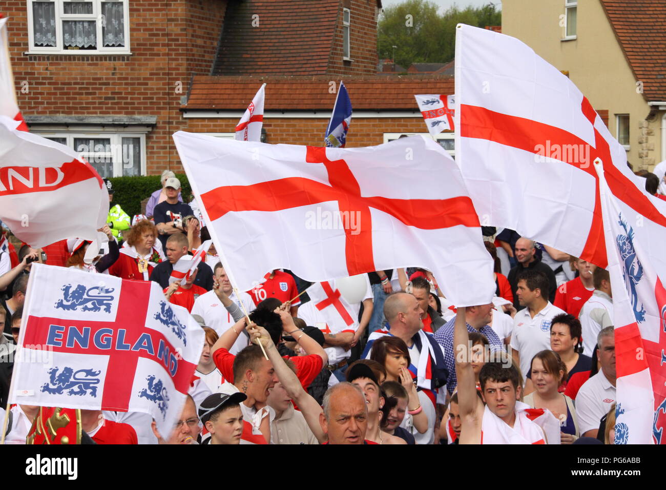 Which Is Painted With The St Georges Cross High Resolution Stock ...