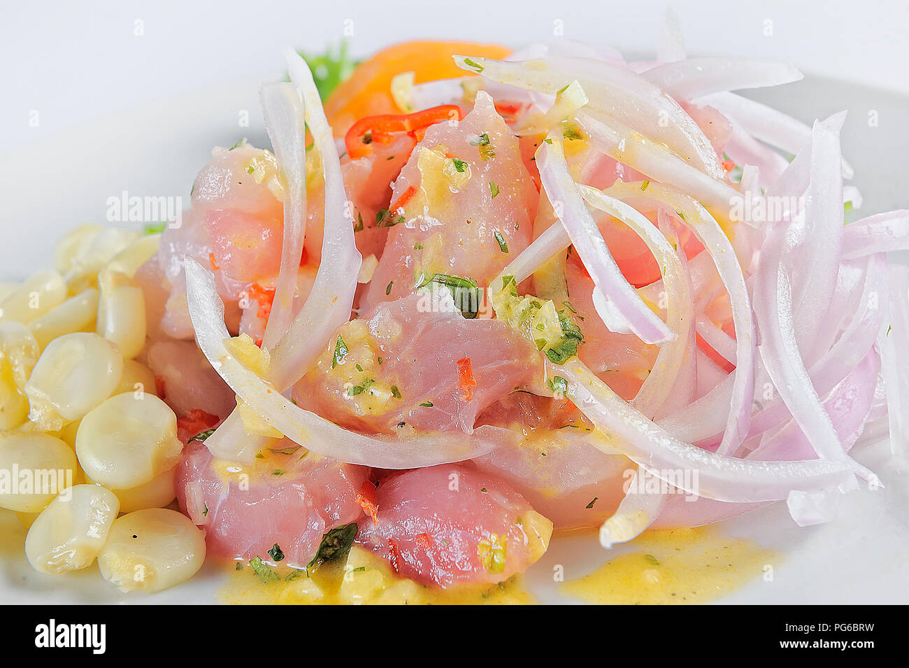 Ceviche, dish symbol of Peruvian gastronomy Stock Photo - Alamy