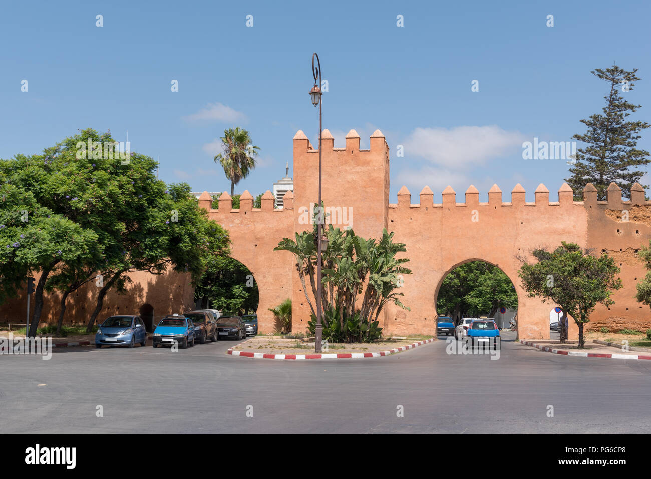 Rabat city wall and gate Stock Photo - Alamy