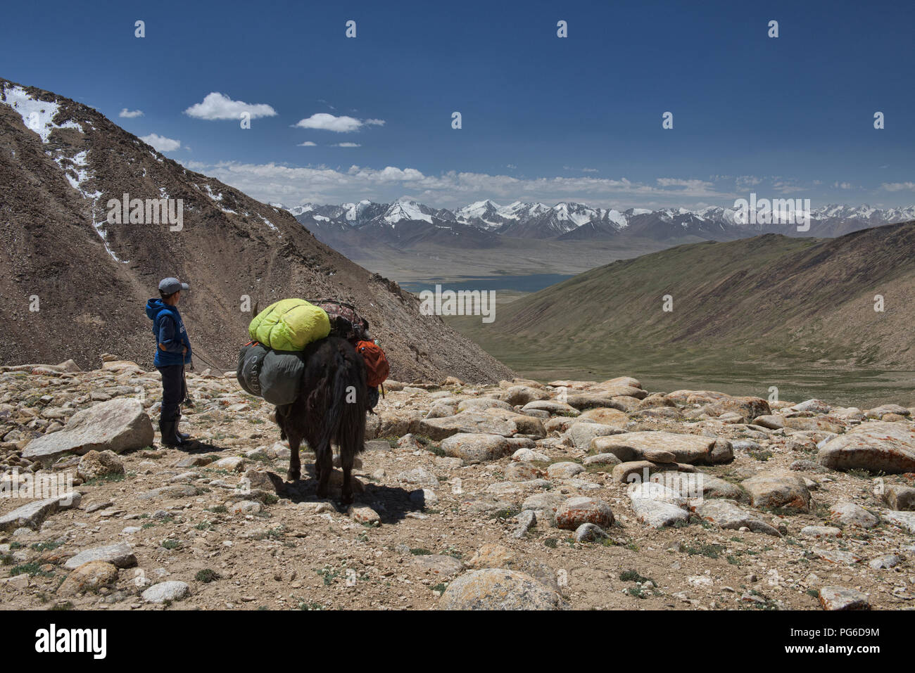 Looking into the Great Pamir Range of Afghanistan from the Belayrik ...