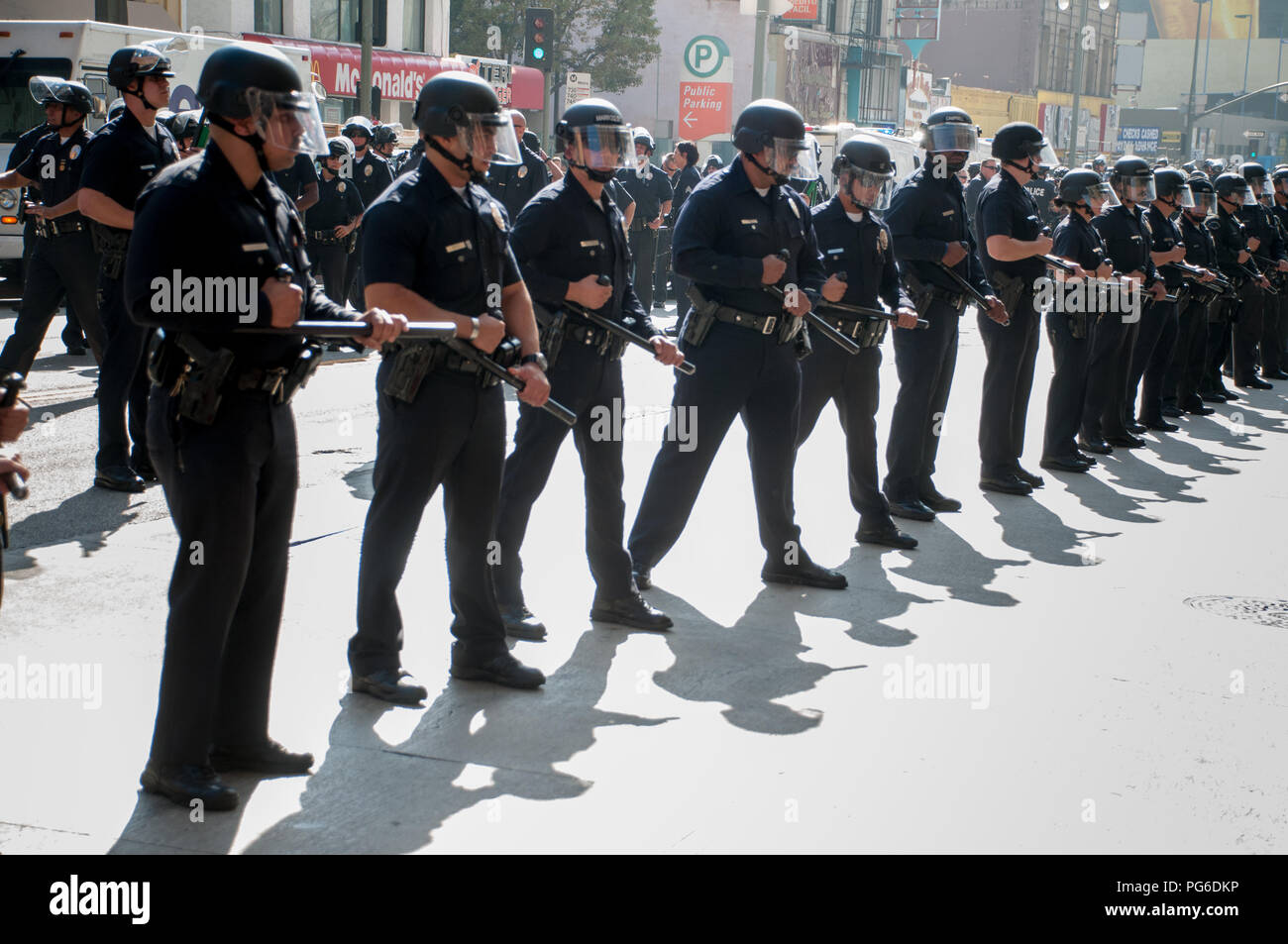 LOS ANGELES - NOVEMBER 17: Occupy LA protesters march on November 17 ...