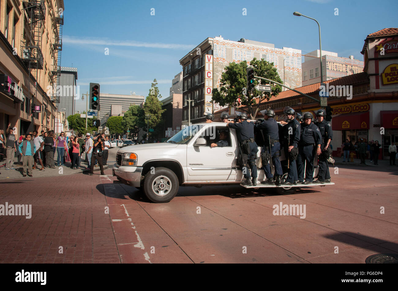 LOS ANGELES - NOVEMBER 17: Occupy LA protesters march on November 17 ...