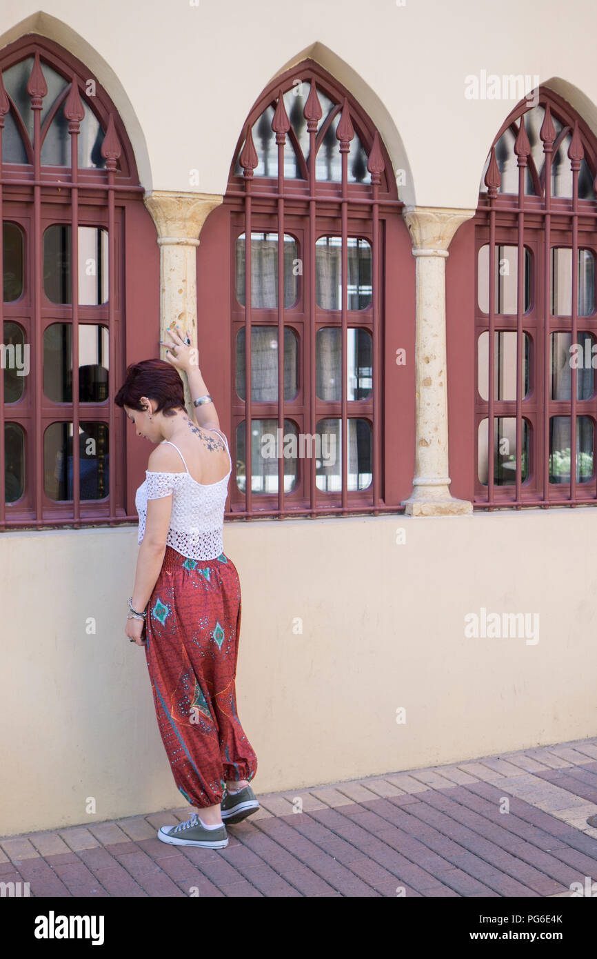 Woman arched back hi-res stock photography and images - Alamy