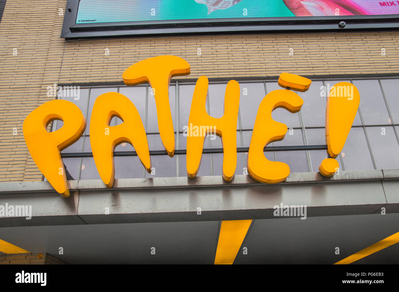 Sign Of The Pathe City Theater At Amsterdam The Netherlands 2018 Stock ...